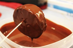 Dark Chocolate Magic Shell Ice Cream Bar - Dinner, then Dessert