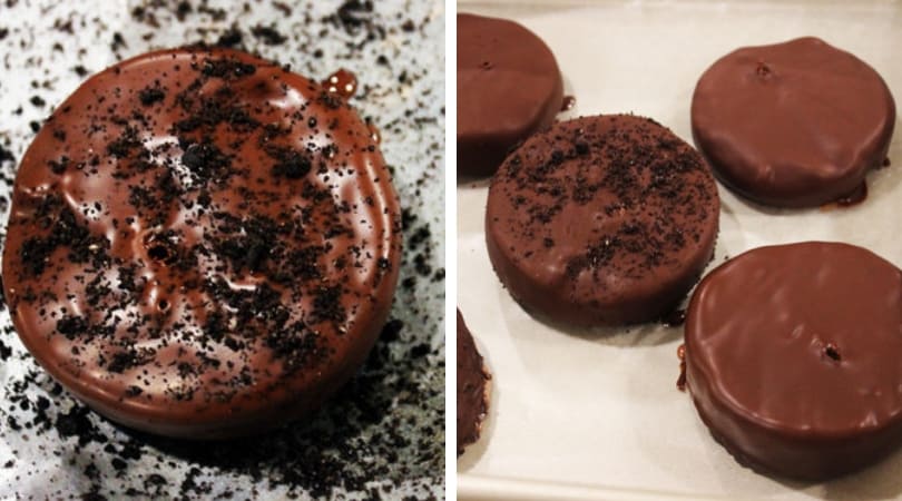 Dark Chocolate Magic Shell Ice Cream Bar - Dinner, then Dessert