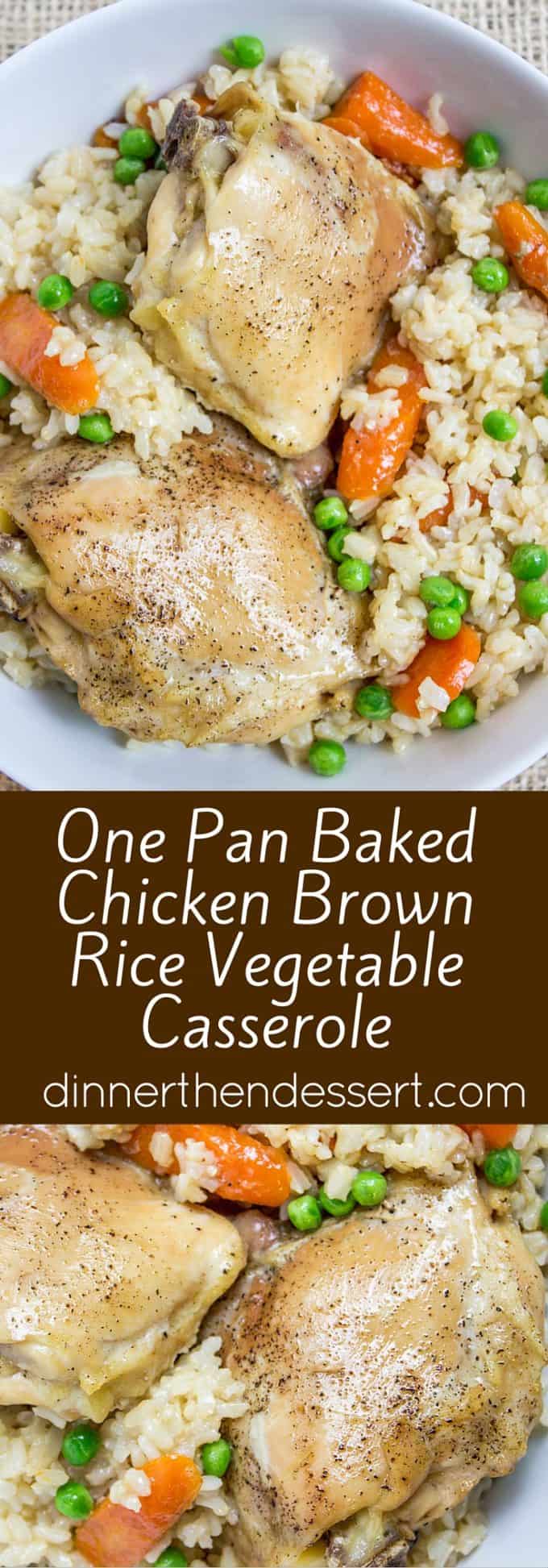 Chicken and Rice Casserole {One Pan!} - Dinner, then Dessert