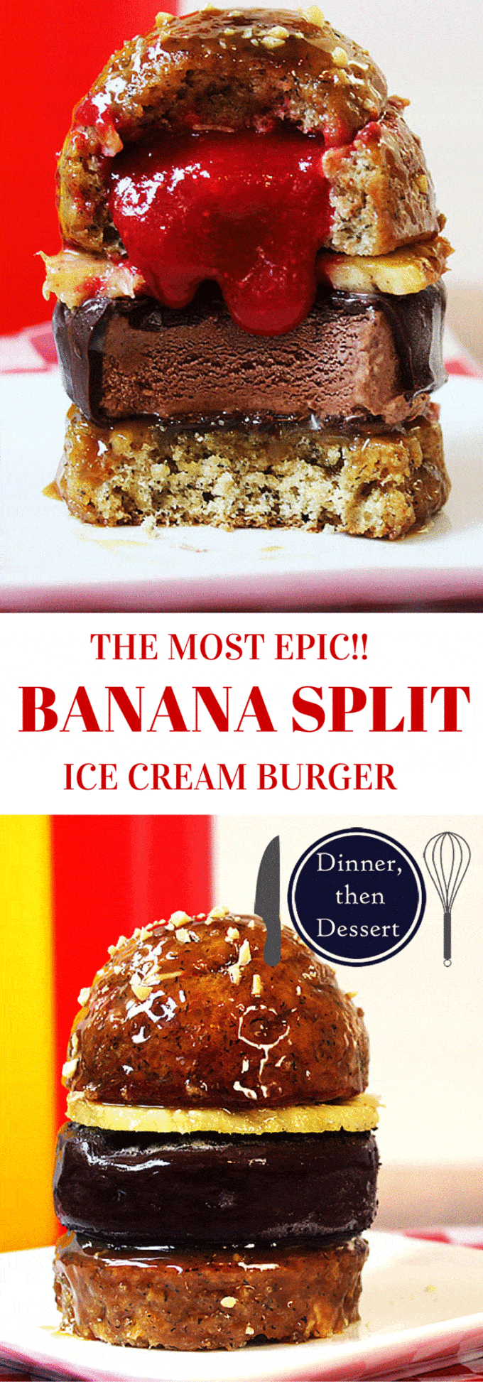 Ice-Cream-Burger - Dinner, then Dessert