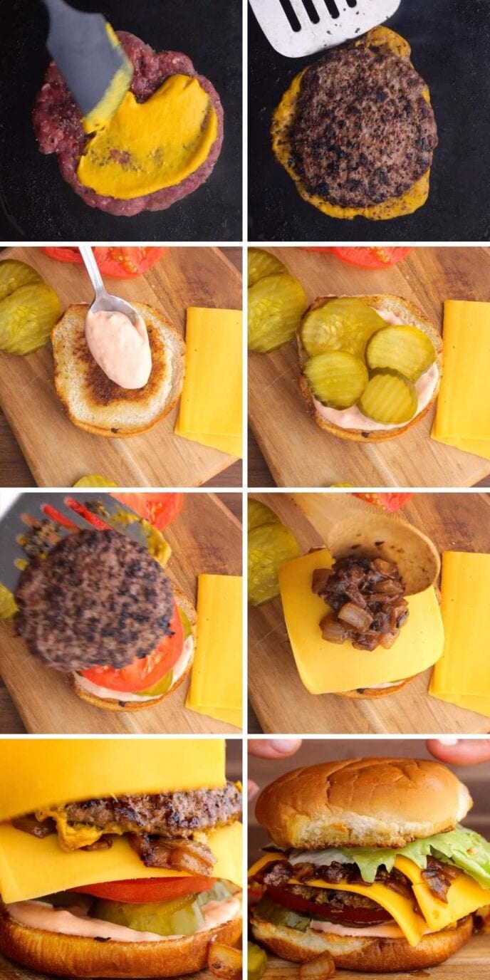 In-N-Out Double Double - Animal Style Recipe [VIDEO] - Dinner, then Dessert