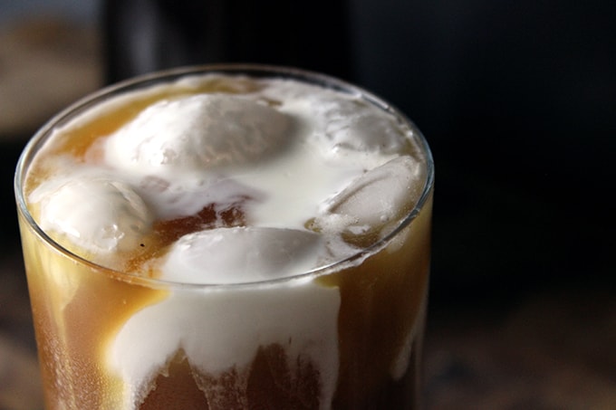 Iced Sea Salt Coffee (Cold Brewed) Recipe - Dinner, then Dessert