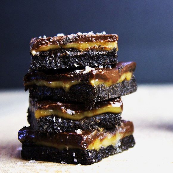 Salted Caramel Chocolate Oreo Bars - Dinner, then Dessert