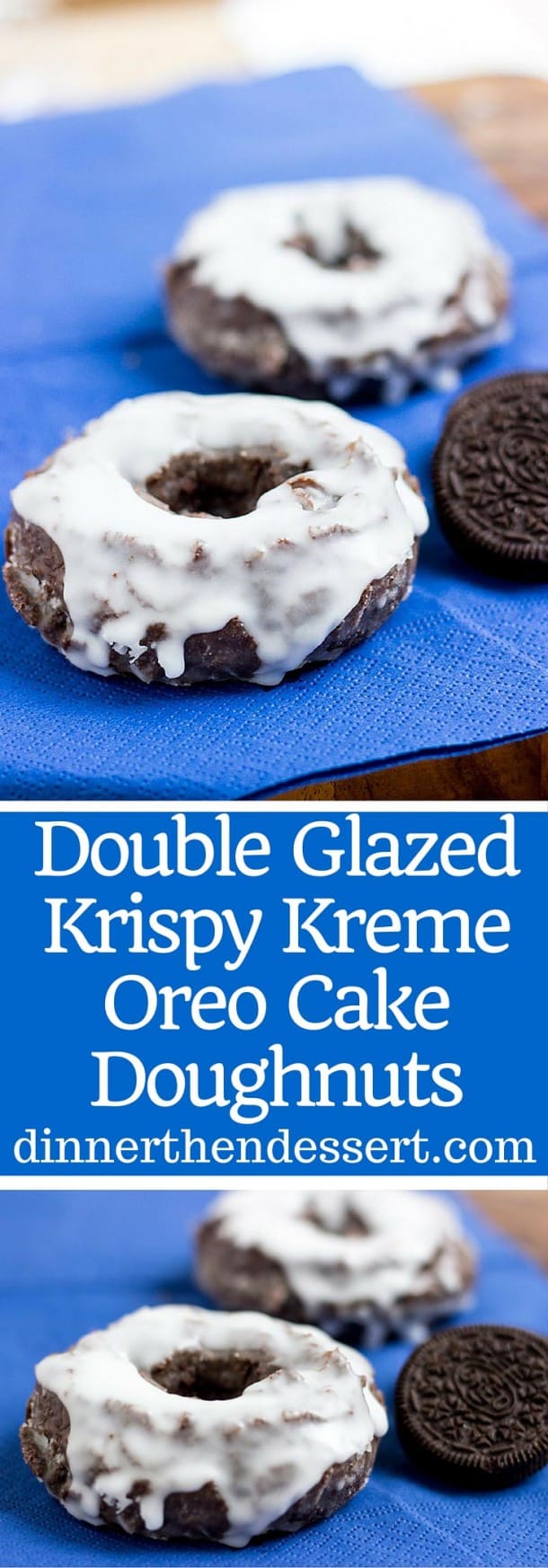 Double Glazed Krispy Kreme Oreo Cake Doughnuts