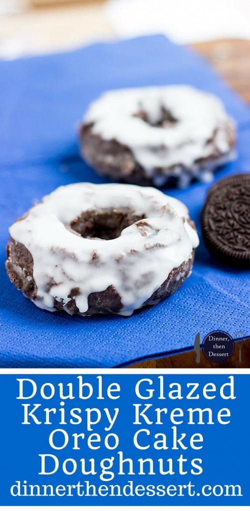 Double Glazed Krispy Kreme Oreo Cake Doughnuts