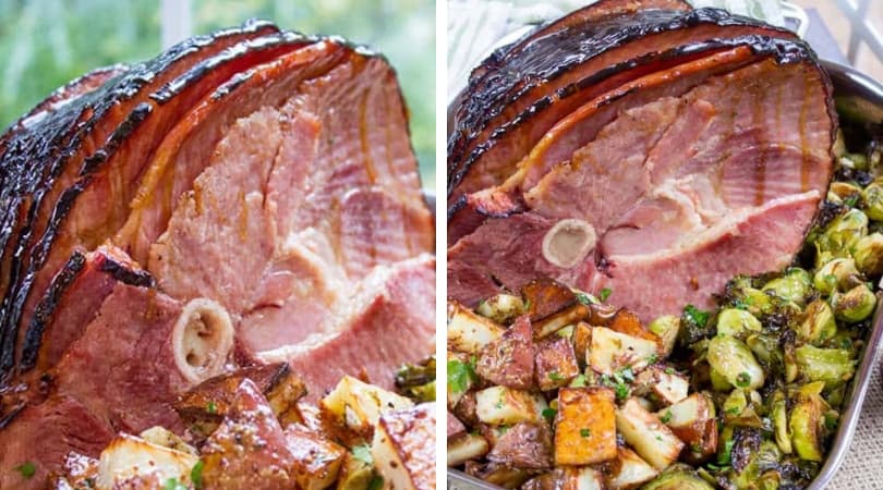 Campfire Sugar Ham with Dijon Roasted Potatoes - Dinner, then Dessert