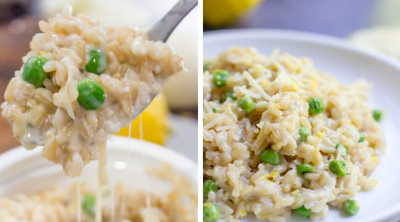 Brown Rice Risotto (One Minute Lunch!) | Dinner, then Dessert