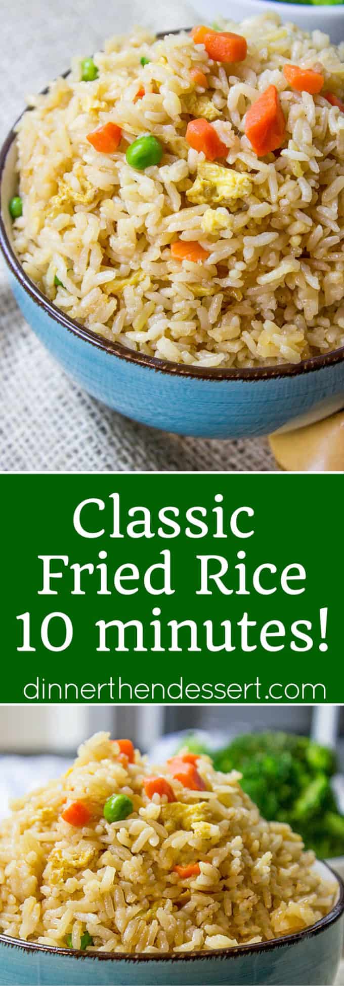 EASY Chinese Fried Rice (Just 10 minutes!) - Dinner, then Dessert