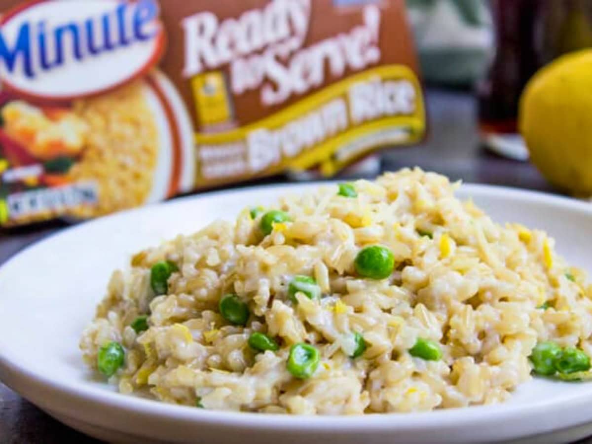 Brown Rice Risotto (One Minute Lunch!) | Dinner, then Dessert