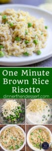 Brown Rice Risotto (One Minute Lunch!) | Dinner, then Dessert
