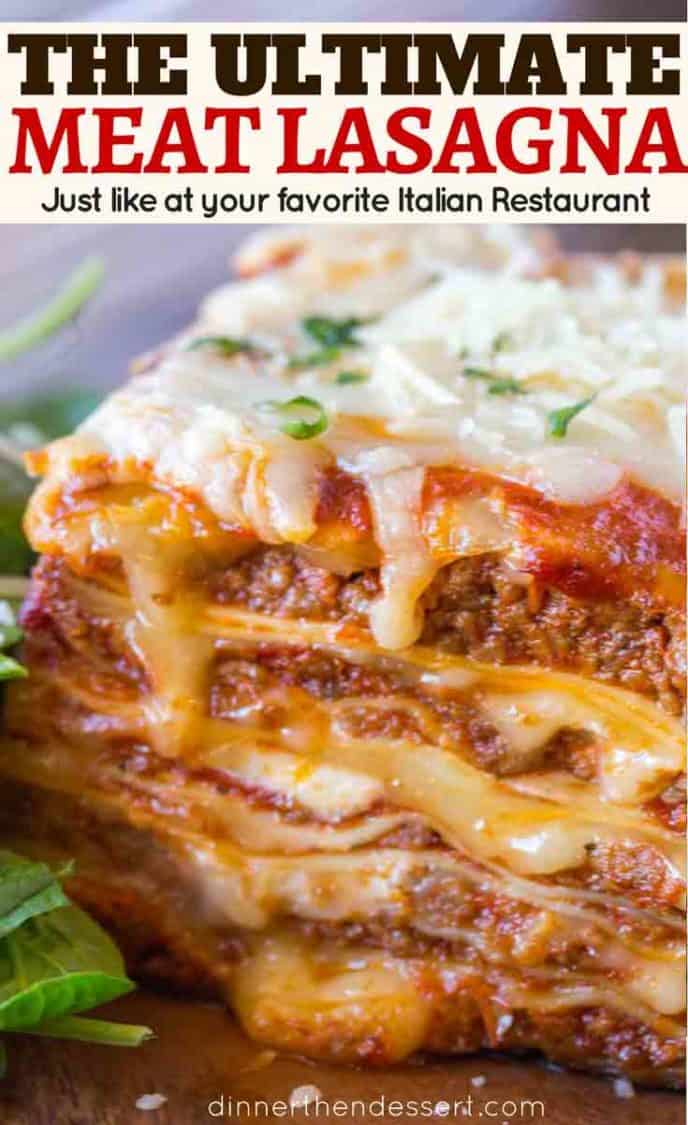Ultimate Meat Lasagna Recipe [VIDEO] - Dinner, then Dessert