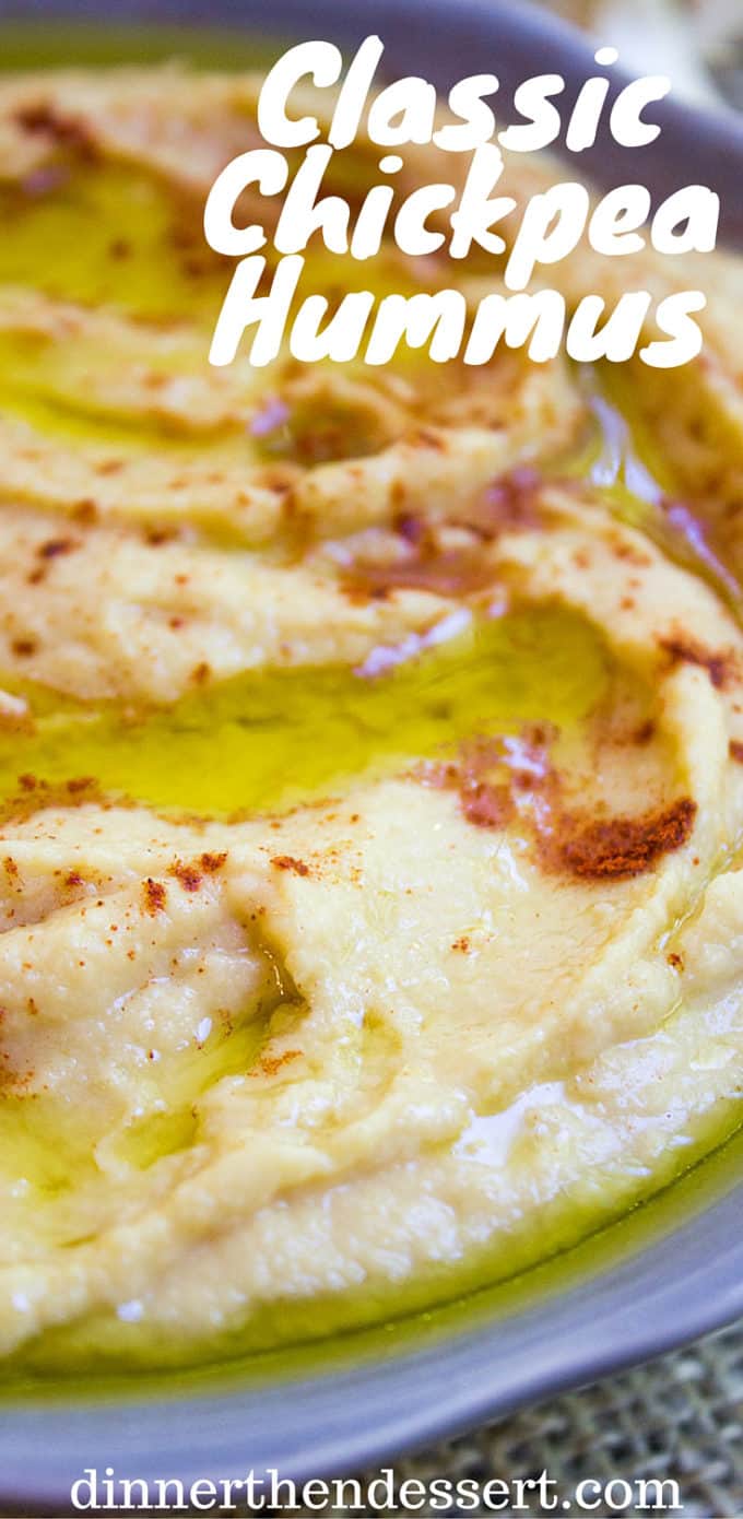 Easy Classic Hummus Recipe - Dinner, then Dessert