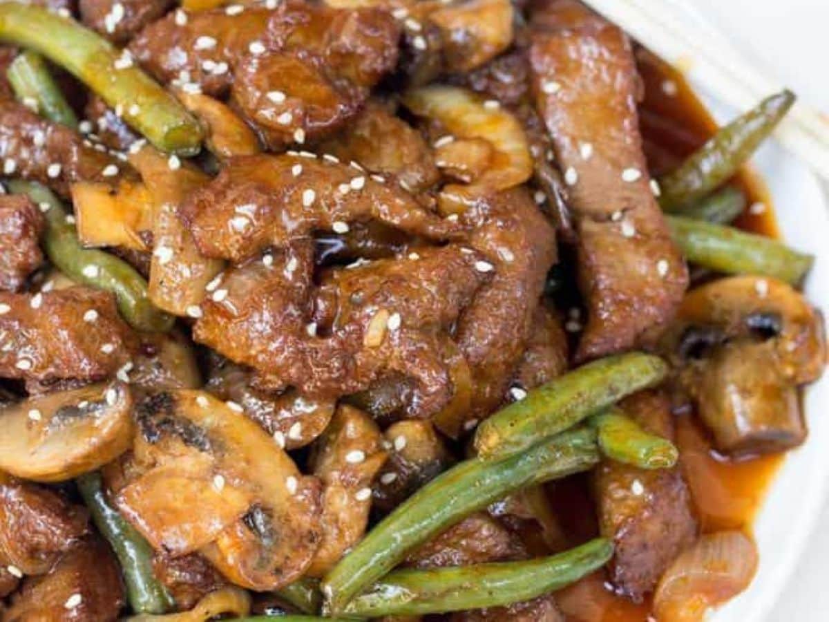 Panda Express Shanghai Angus Steak (Copycat) - Dinner, then Dessert