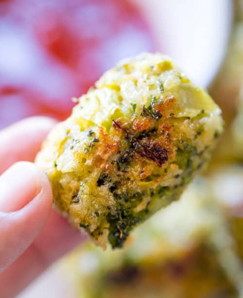 Baked Cheddar Broccoli Tots - Dinner, then Dessert