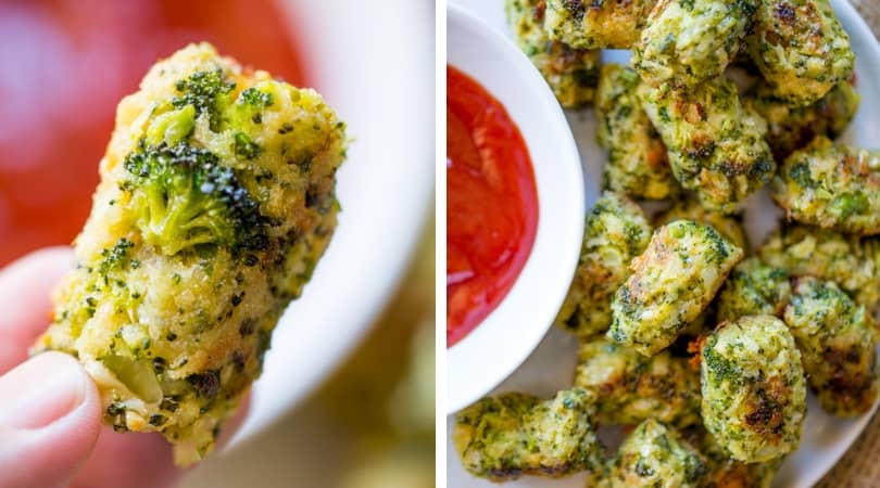 Baked Cheddar Broccoli Tots - Dinner, then Dessert