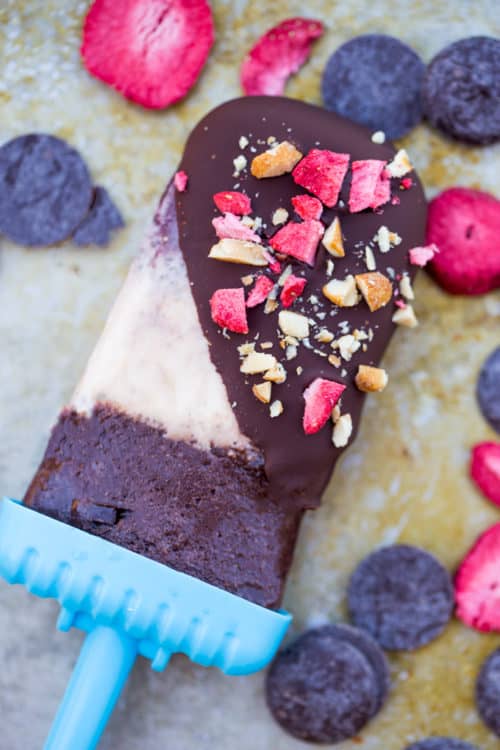 Banana Split Popsicles - Dinner, then Dessert