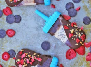 Banana Split Popsicles - Dinner, then Dessert