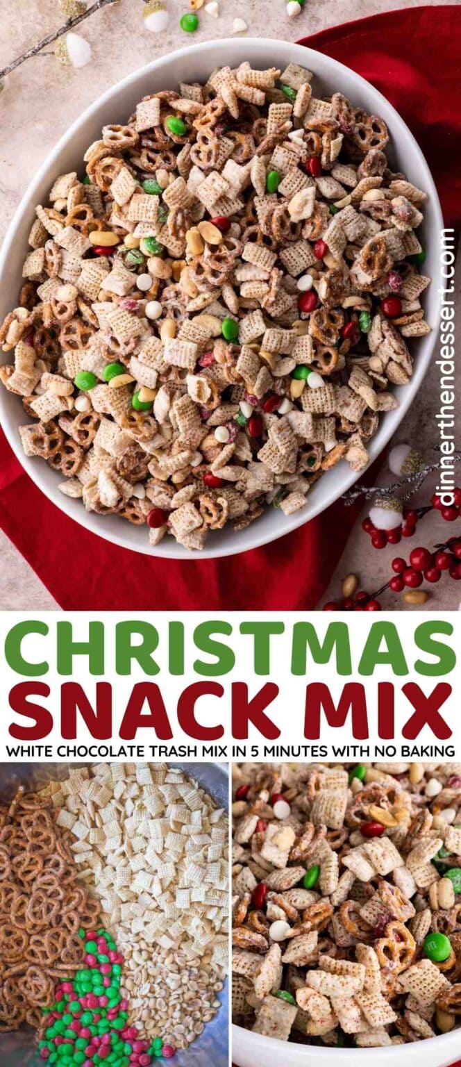 Christmas White Chocolate Trash Snack Mix Recipe [VIDEO] - Dinner, then ...