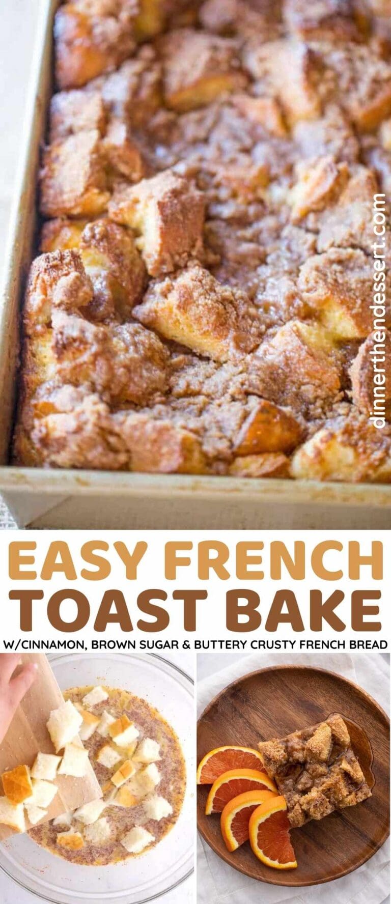 Easy French Toast Bake - Dinner, then Dessert