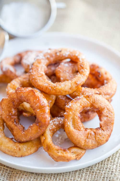 Apple Fritter Rings - Dinner, then Dessert