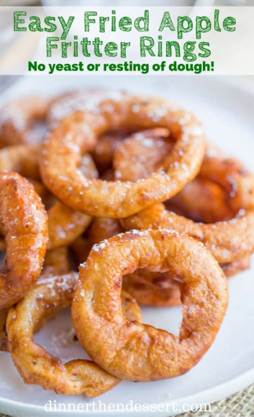 Apple Fritter Rings - Dinner, then Dessert