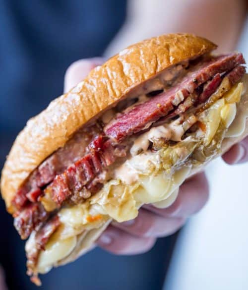 Slow Cooker Reuben Sandwich {So Good!} - Dinner, then Dessert