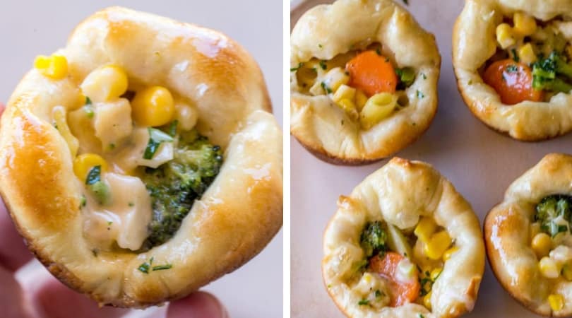 Cheesy Ranch Chicken Puffs - Dinner, then Dessert