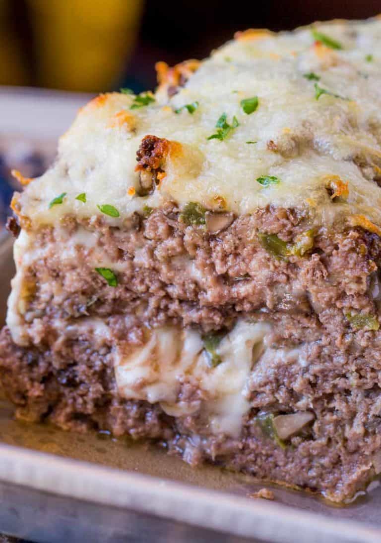 Philly Cheesesteak Meatloaf - Dinner, then Dessert