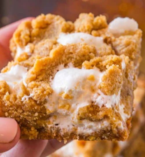 Pumpkin Fluffernutter Bars - Dinner, then Dessert