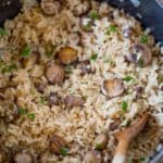 Easy Mushroom Rice - Dinner, then Dessert