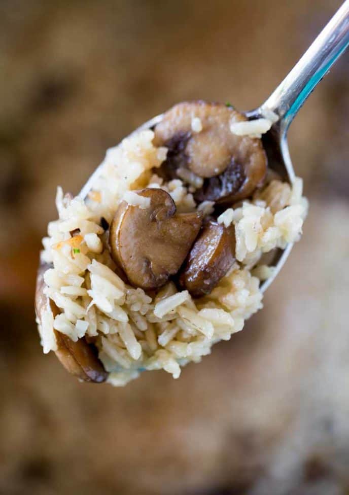 Easy Mushroom Rice - Dinner, then Dessert