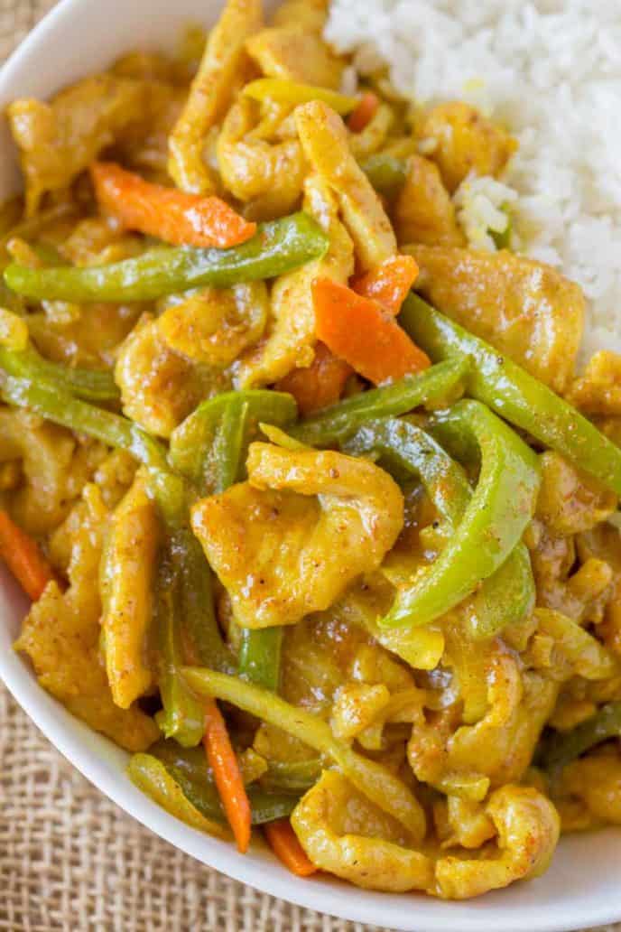 Easy Curry Chicken Recipe (30 minutes) - Dinner, then Dessert