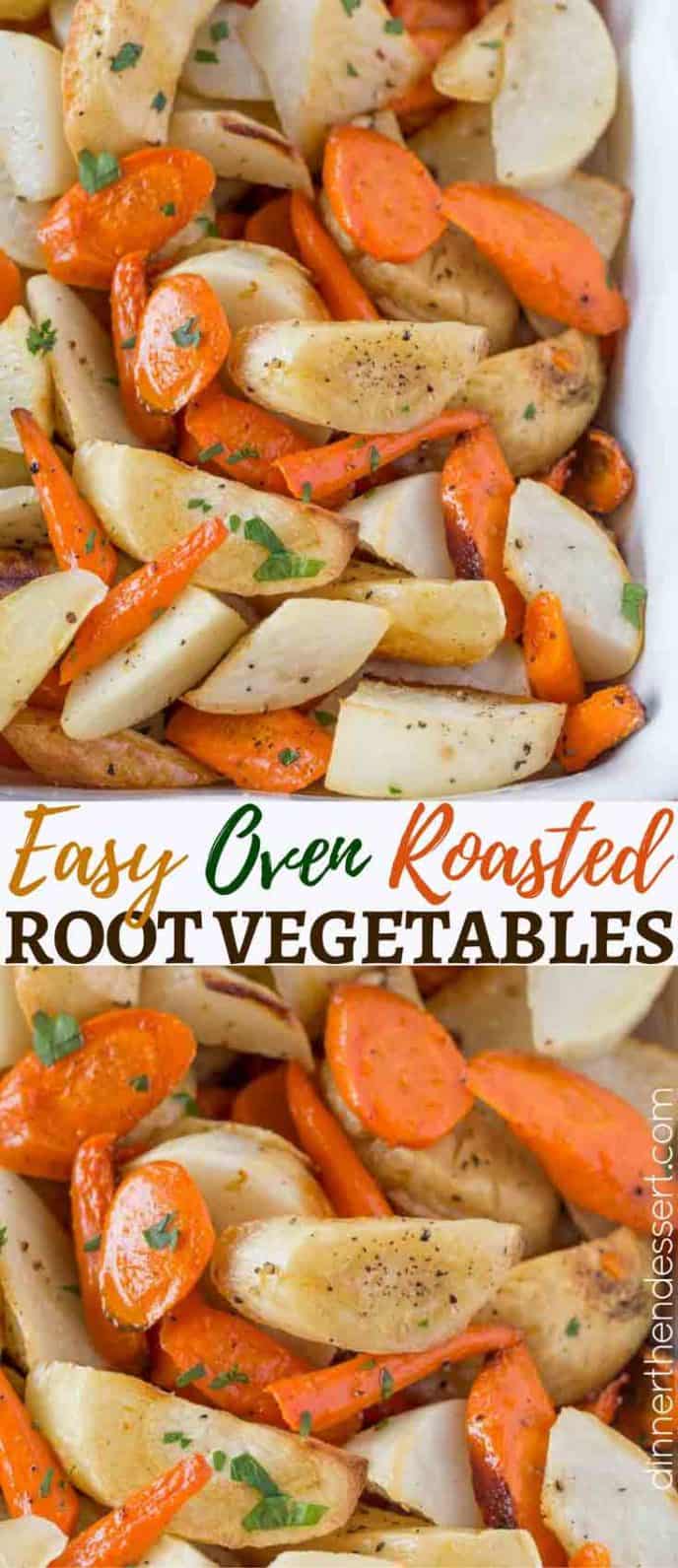 Roasted Root Vegetables Recipe [+VIDEO] - Dinner, then Dessert