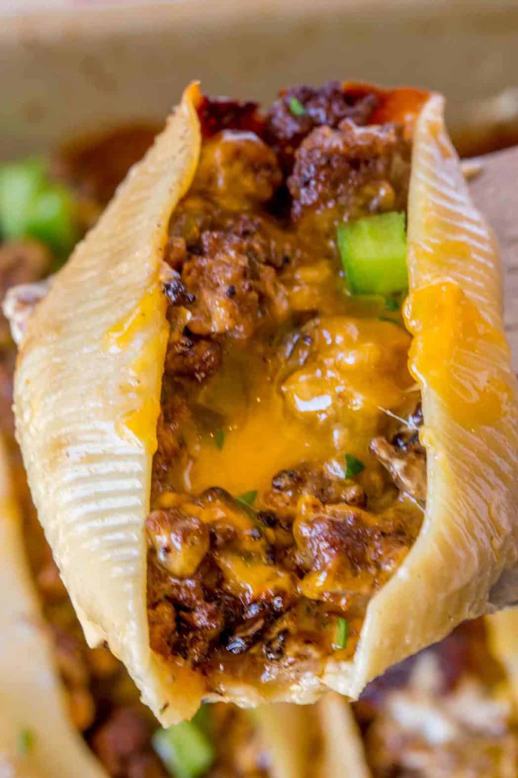 Philly Cheesesteak Stuffed Shells Recipe - Dinner, then Dessert