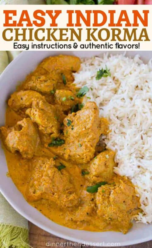 Indian Chicken Korma Recipe [VIDEO] - Dinner, then Dessert