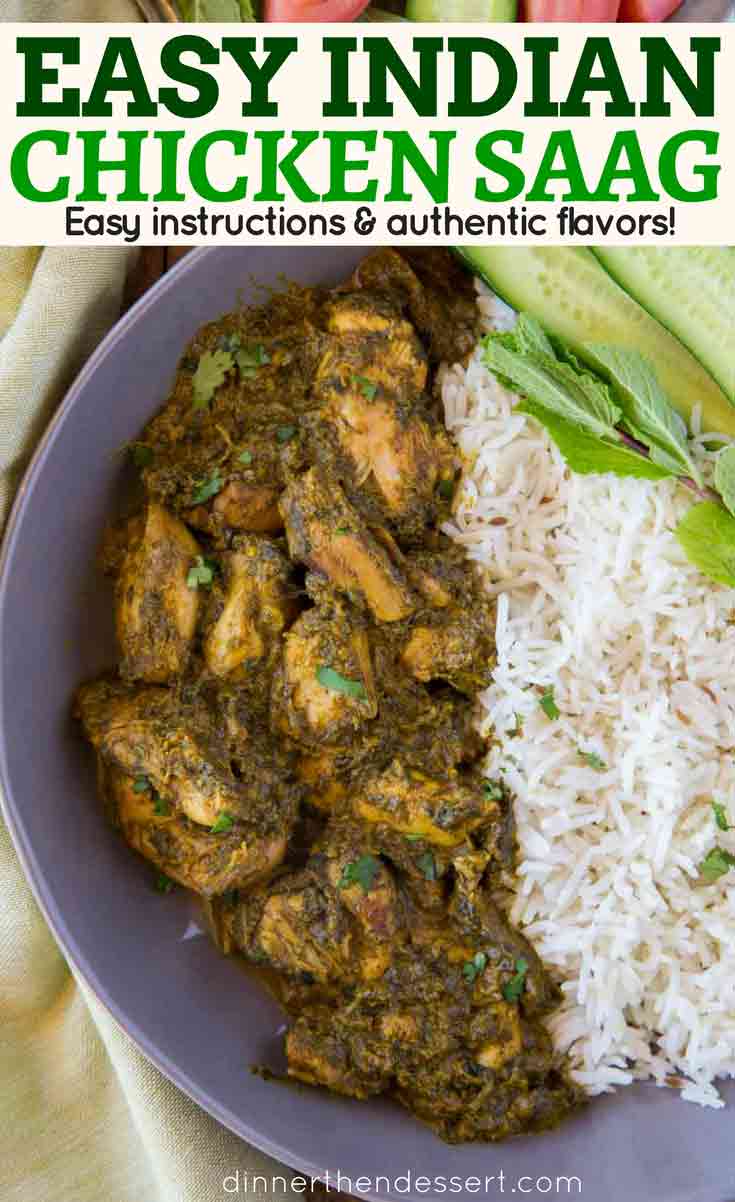 Chicken Saag - Dinner, then Dessert