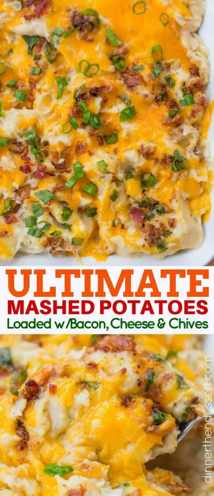Ultimate Loaded Mashed Potatoes Recipe - Dinner, then Dessert