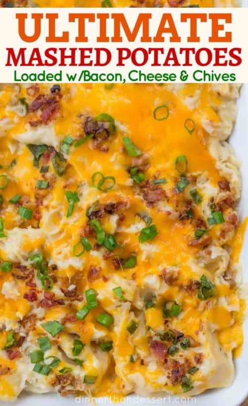 Ultimate Loaded Mashed Potatoes Recipe - Dinner, then Dessert