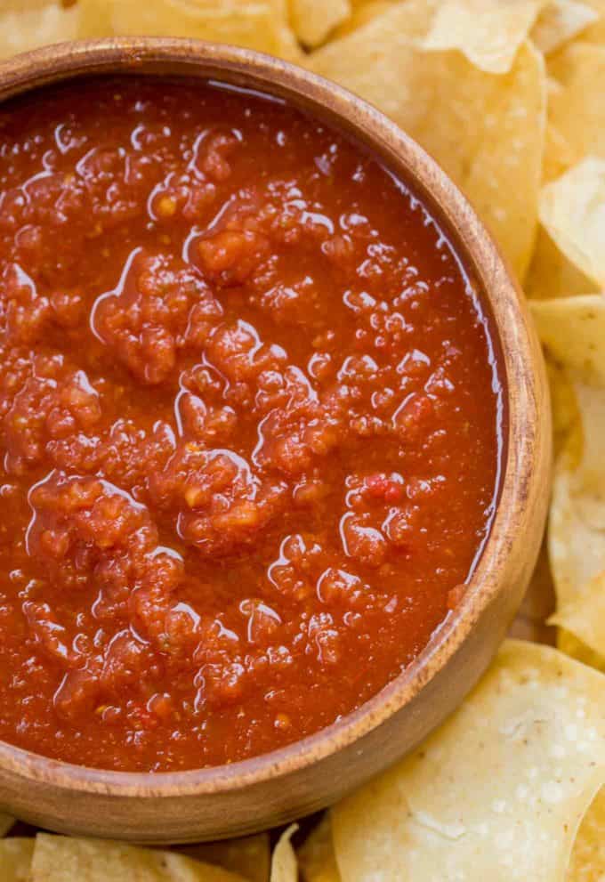 Restaurant Style Salsa - Dinner, then Dessert