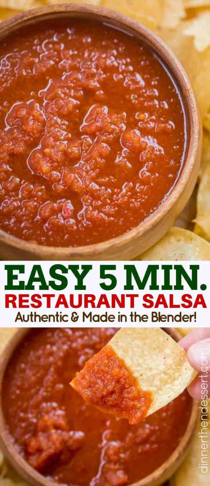 Restaurant Style Salsa - Dinner, then Dessert