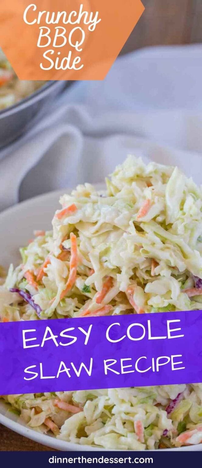Easy Cole Slaw Recipe (Coleslaw) [VIDEO] - Dinner, then Dessert