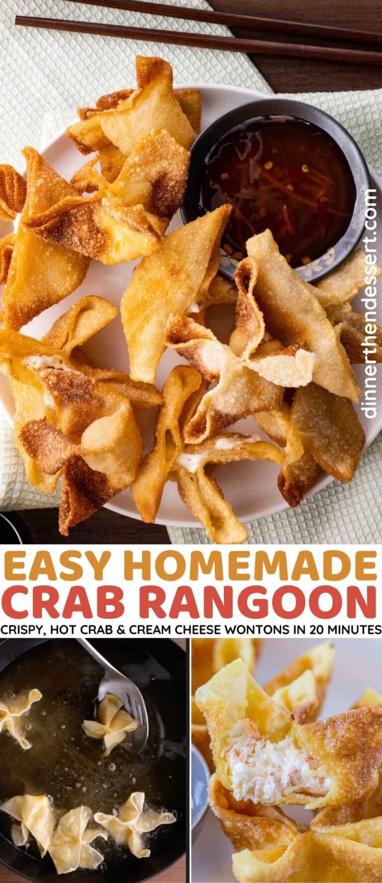 Crab Rangoon Recipe [VIDEO] - Dinner, then Dessert