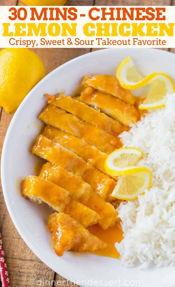 Chinese Lemon Chicken - Dinner, then Dessert