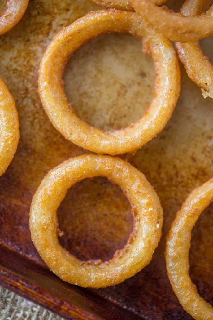 Beer Battered Onion Rings - Dinner, then Dessert