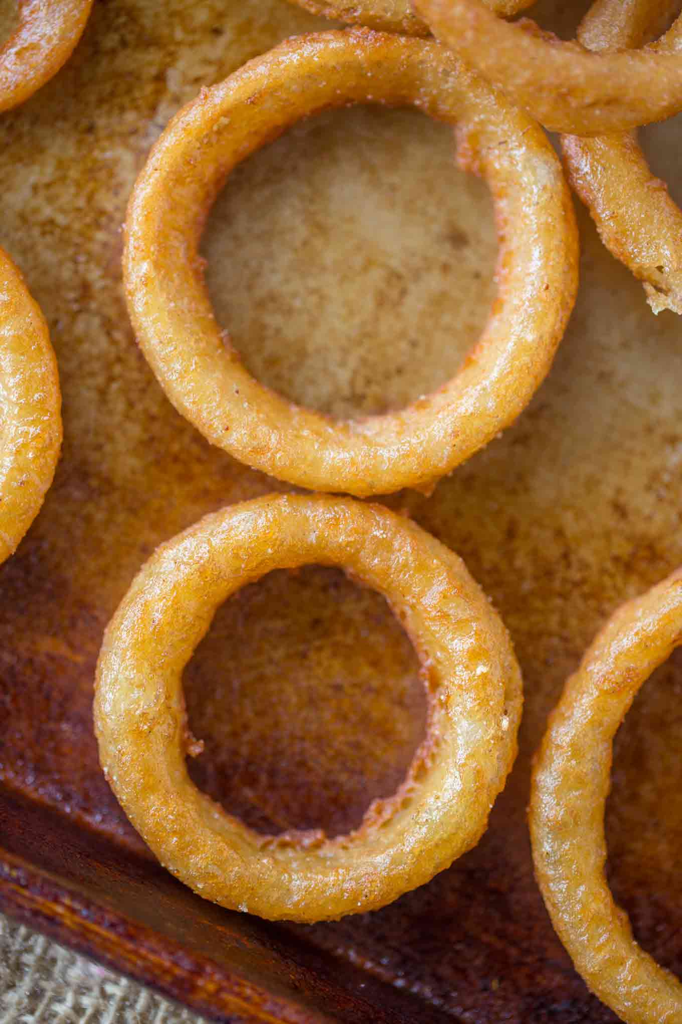 Beer Battered Onion Rings - Dinner, then Dessert