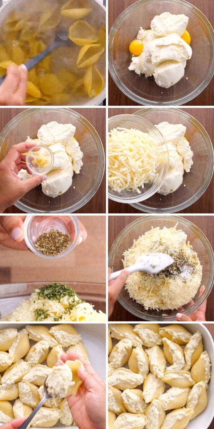 Ricotta Stuffed Shells Recipe [VIDEO] - Dinner, then Dessert
