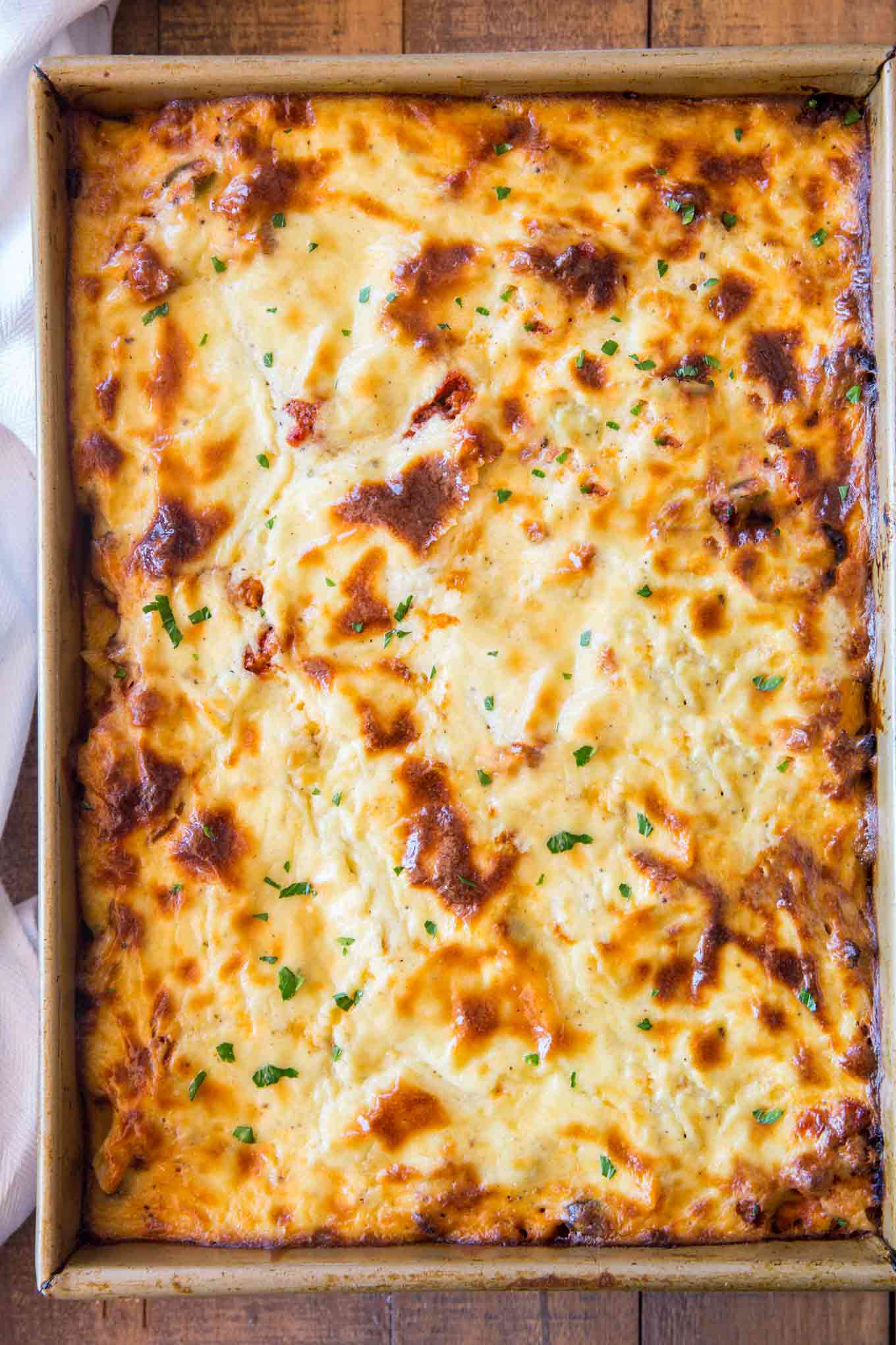 Greek Pastitsio Bake - Dinner, then Dessert
