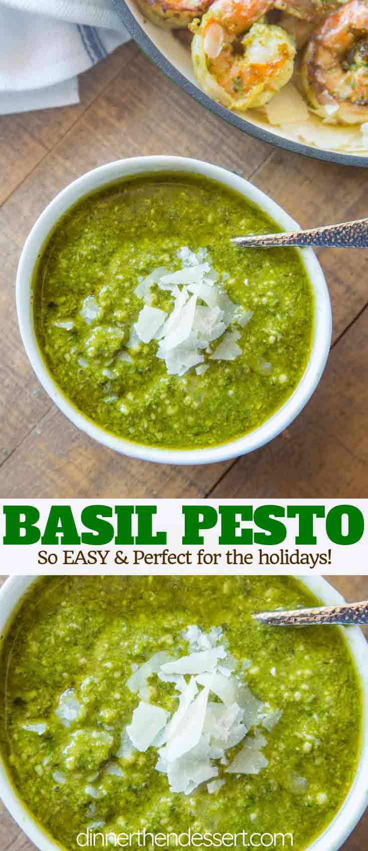 Basil Pesto - Dinner, then Dessert