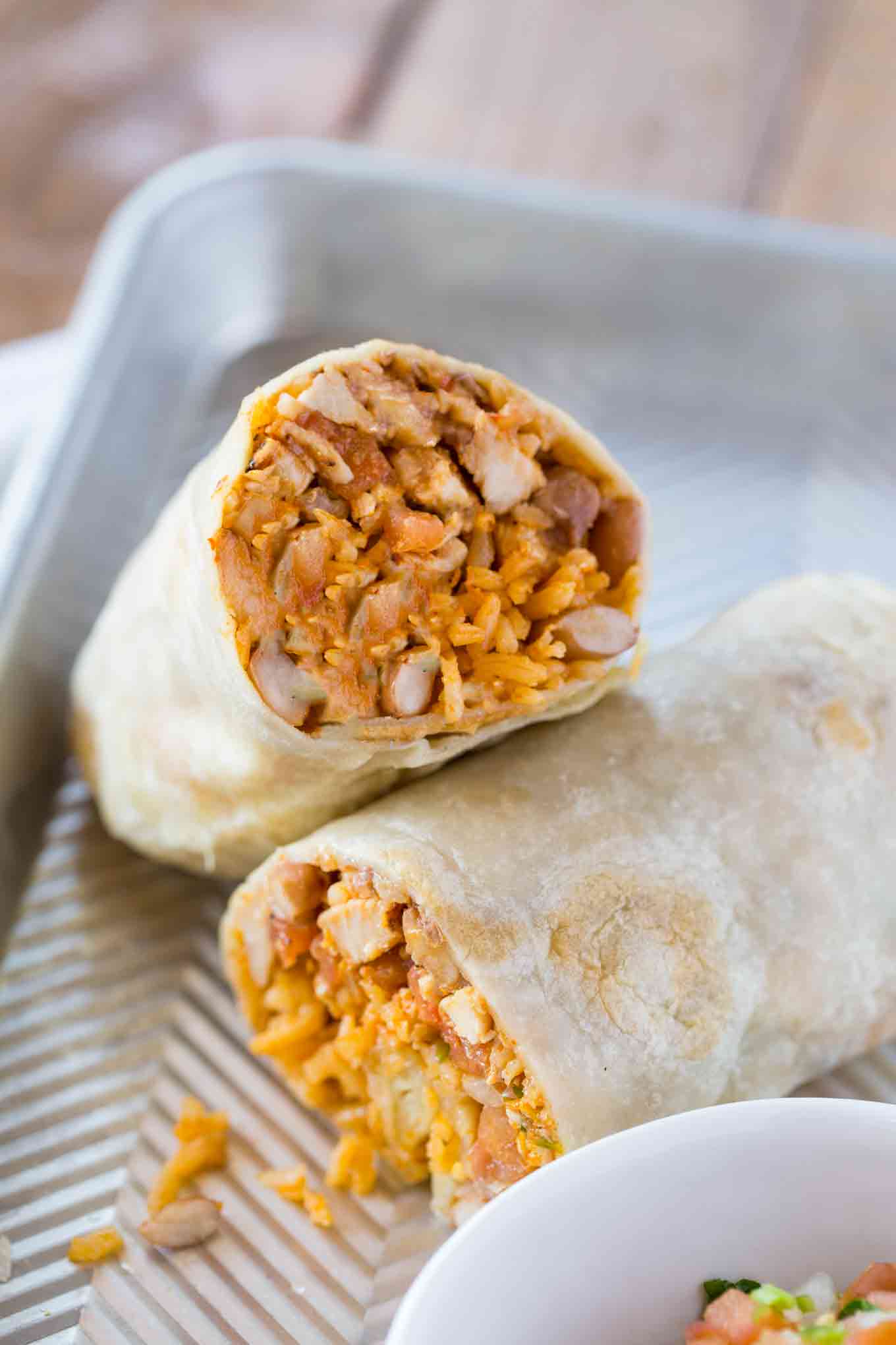 Chicken Burrito Chicken And Rice Burrito