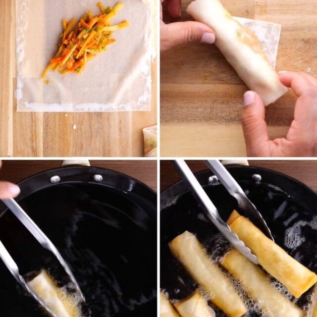 Spring Rolls Recipe - Dinner, then Dessert